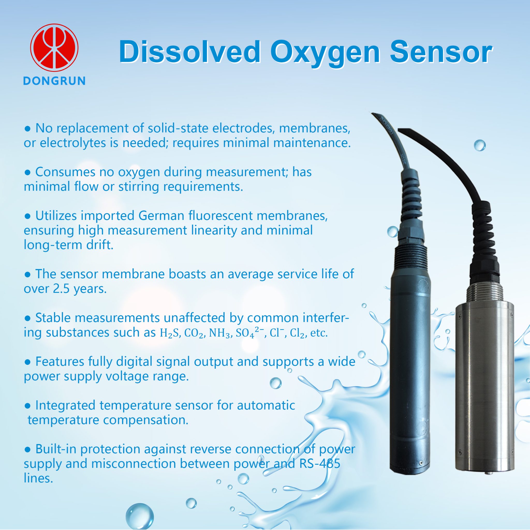 Optical Dissolved Oxygen Sensor - Dongrun Instrument